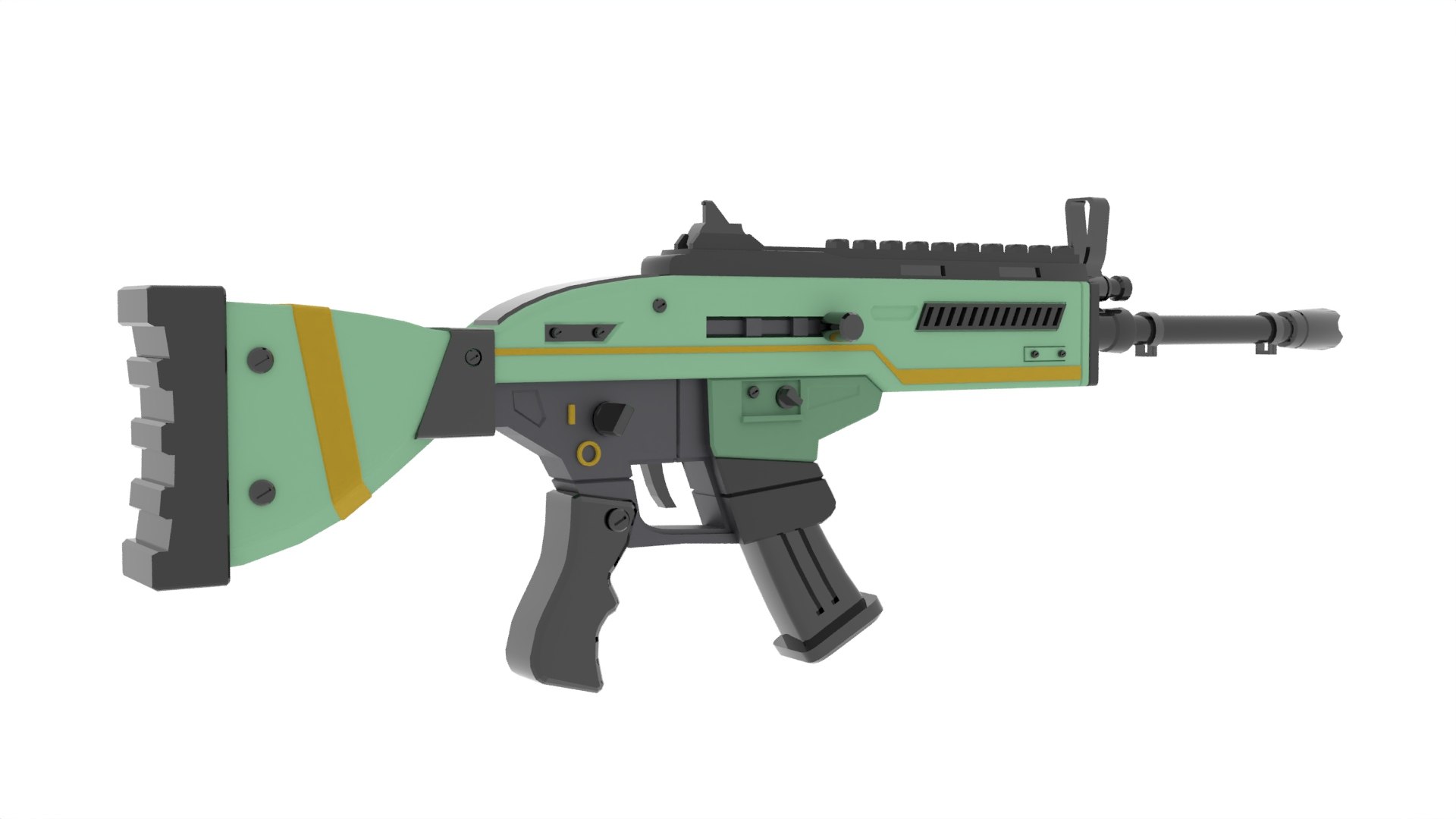 3D Model SMG 3 Gun Weapon - TurboSquid 2273571