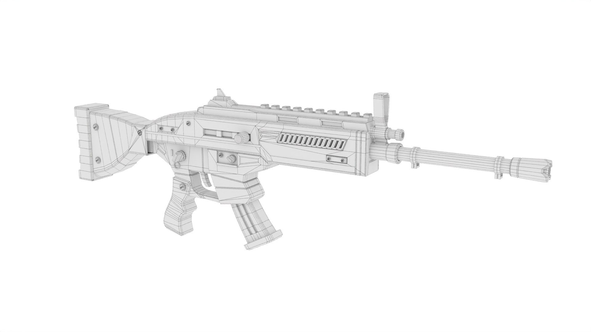 3D Model SMG 3 Gun Weapon - TurboSquid 2273571