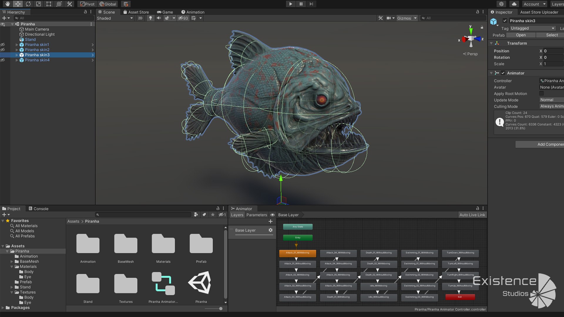 The Piranha - Low Poly Fish - Ocean Predator - Pirana 3d Model Art By ...