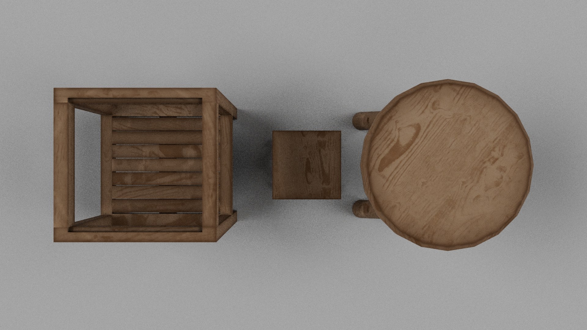 3D Wood Table Set 01 Model - TurboSquid 2220554