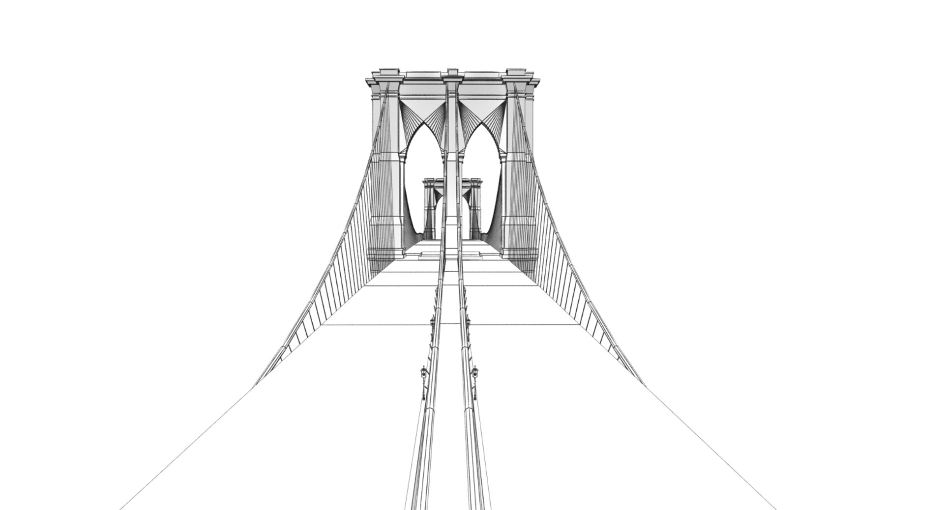 3D Brooklyn Bridge Model - TurboSquid 1270175