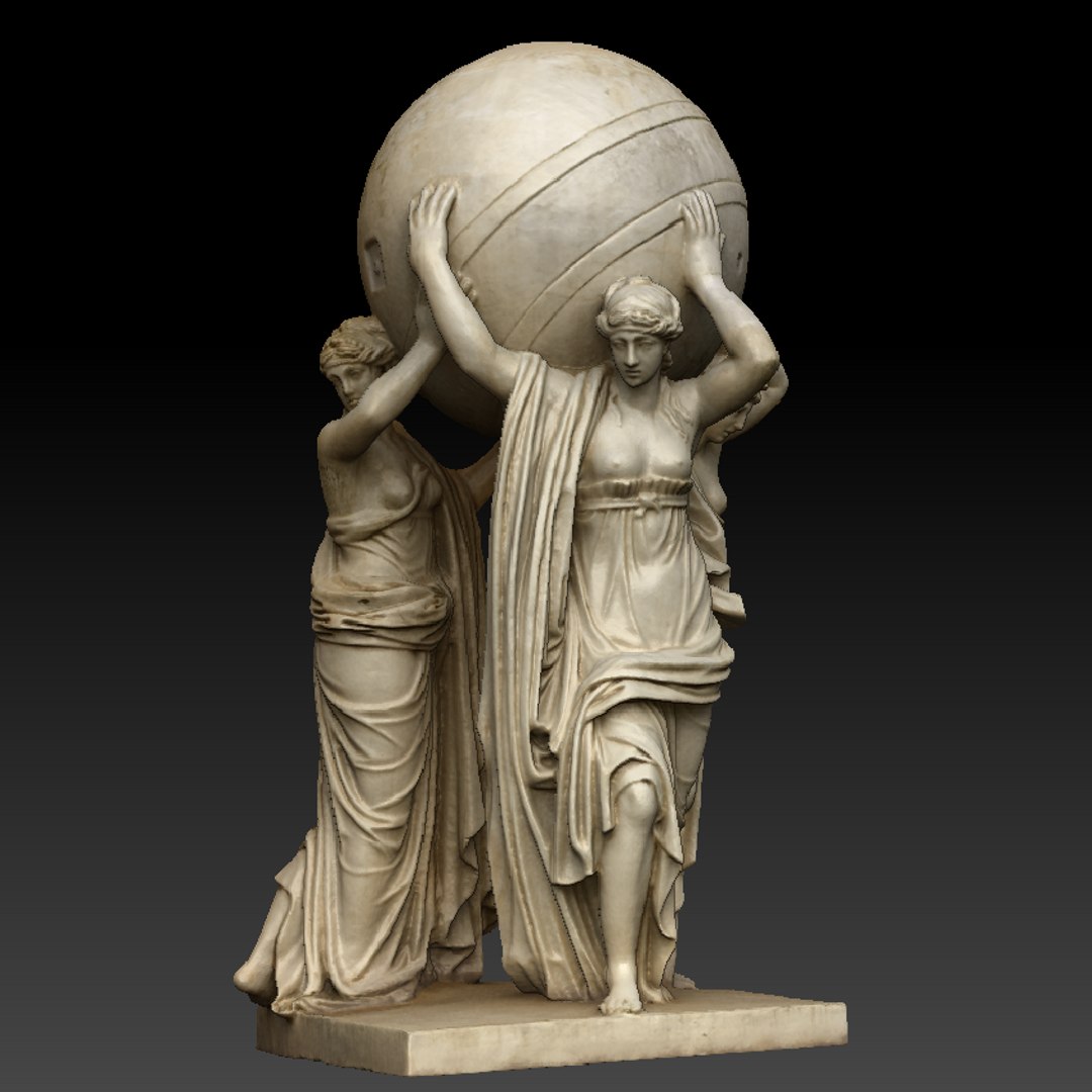 Obj Statue Caryatids