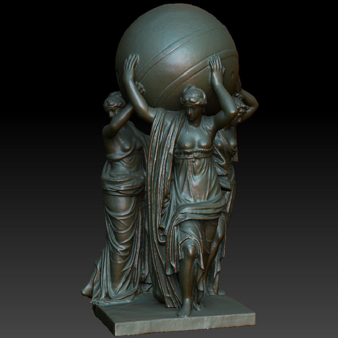 Obj Statue Caryatids