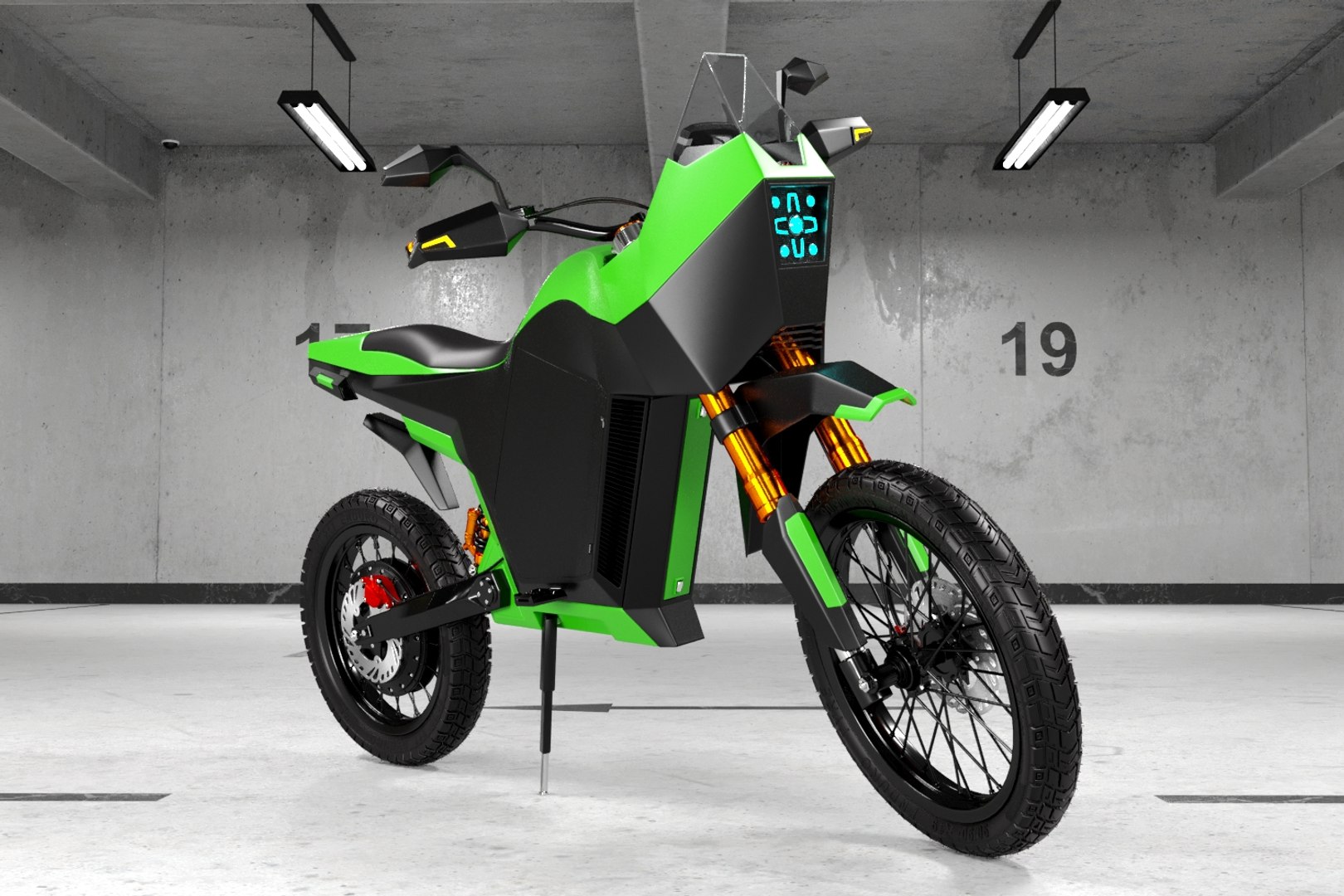 3D Modern Electric Motorcycle High Poly Model - TurboSquid 1778022