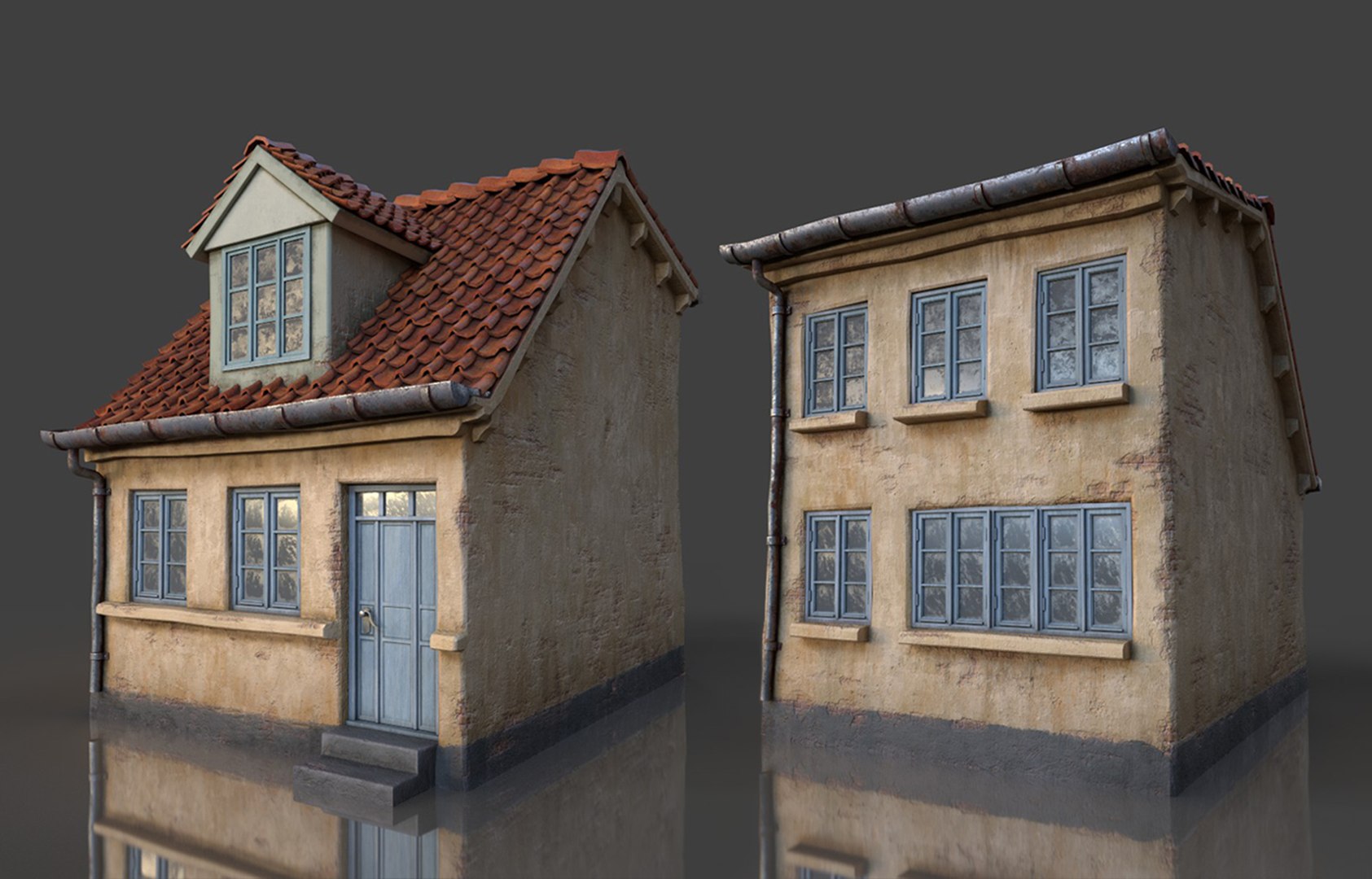 3D Model 3D European House A2 Model-texture - TurboSquid 1930834
