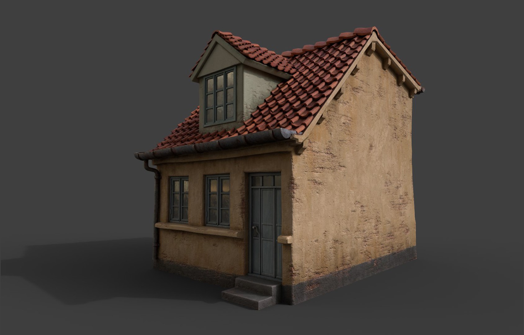 3D Model 3D European House A2 Model-texture - TurboSquid 1930834