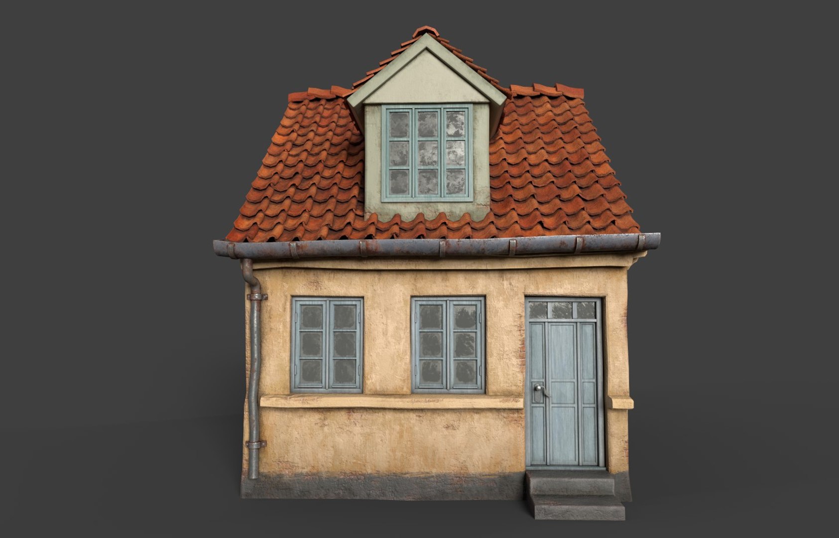 3D Model 3D European House A2 Model-texture - TurboSquid 1930834