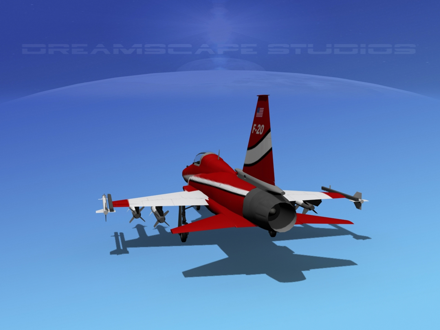 northrop tigershark f-20 fighter 3d model