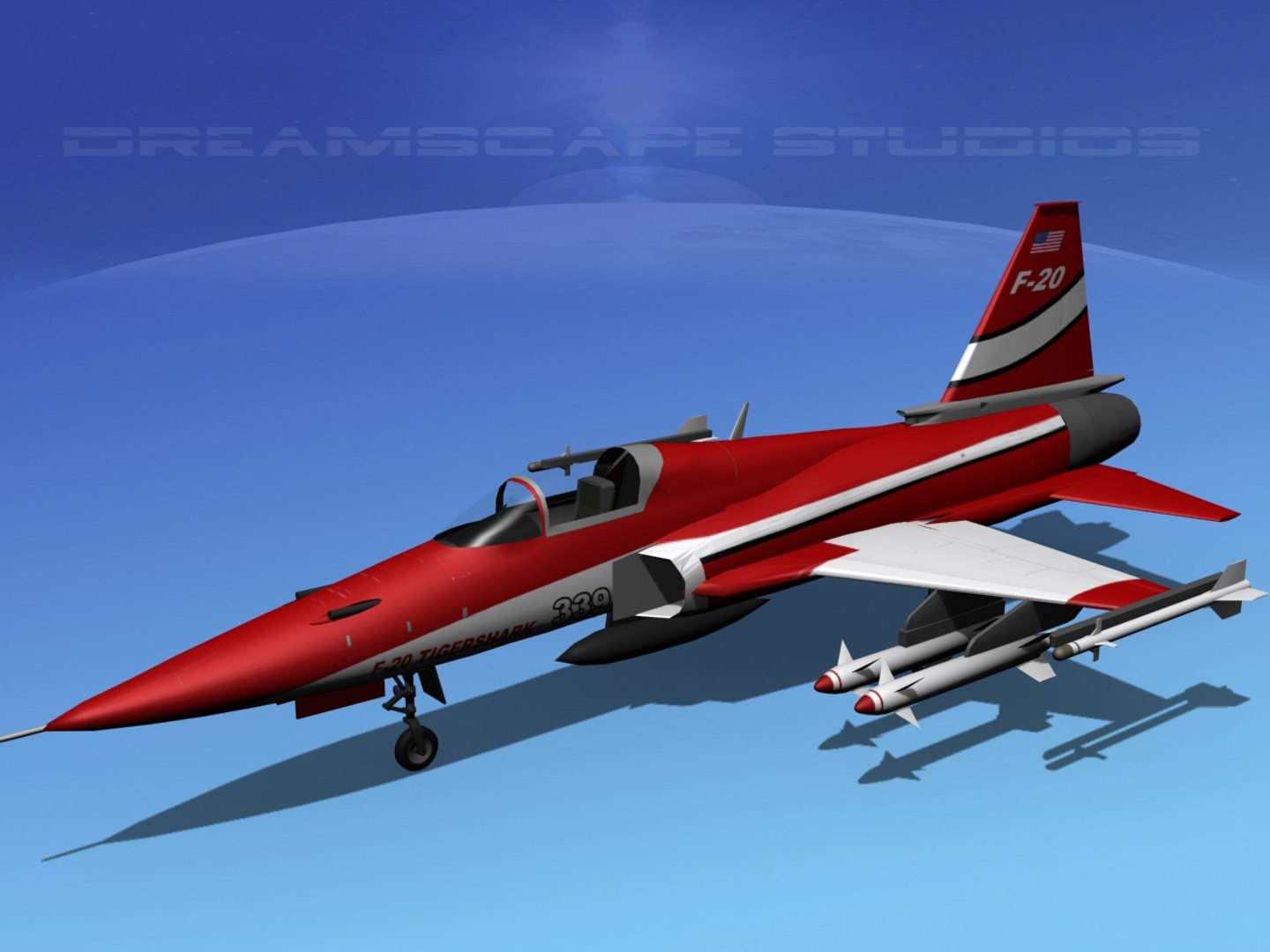 Northrop Tigershark F-20 Fighter 3d Model