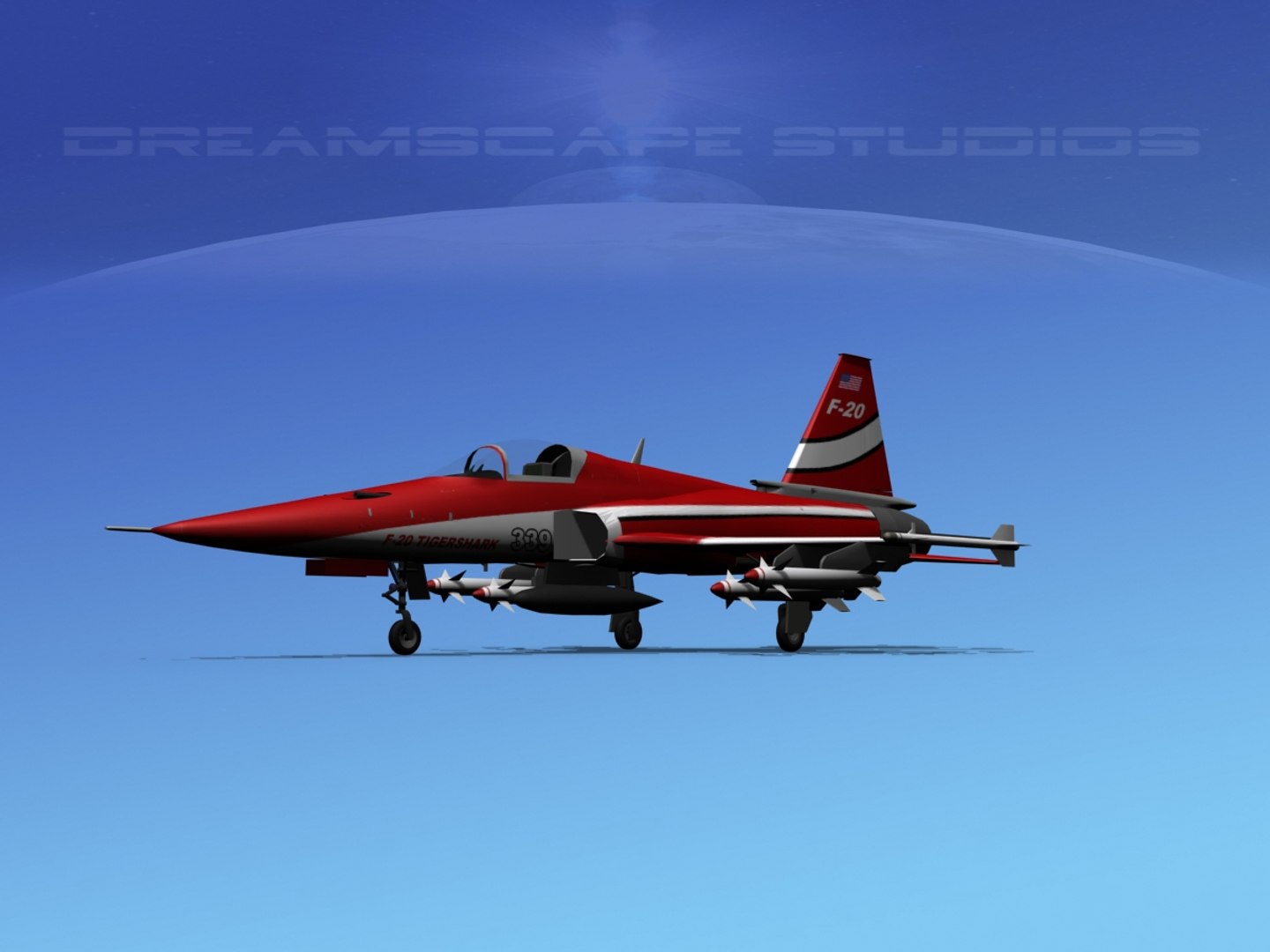 Northrop Tigershark F-20 Fighter 3d Model
