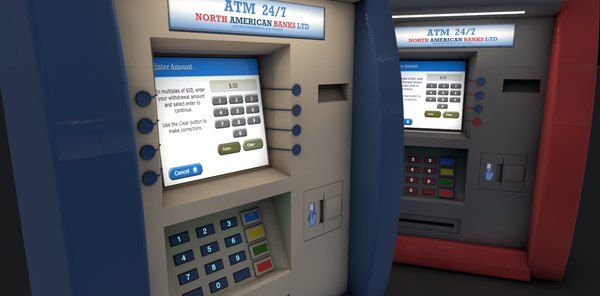ATM 기계 3D 모델 - TurboSquid 679365