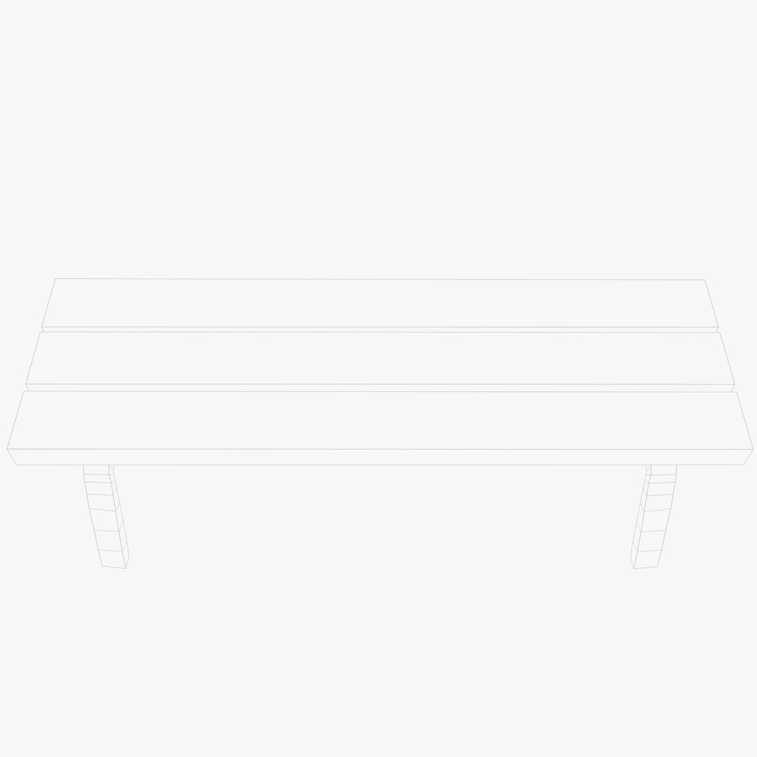 Stylized Bench 3D - TurboSquid 2118383