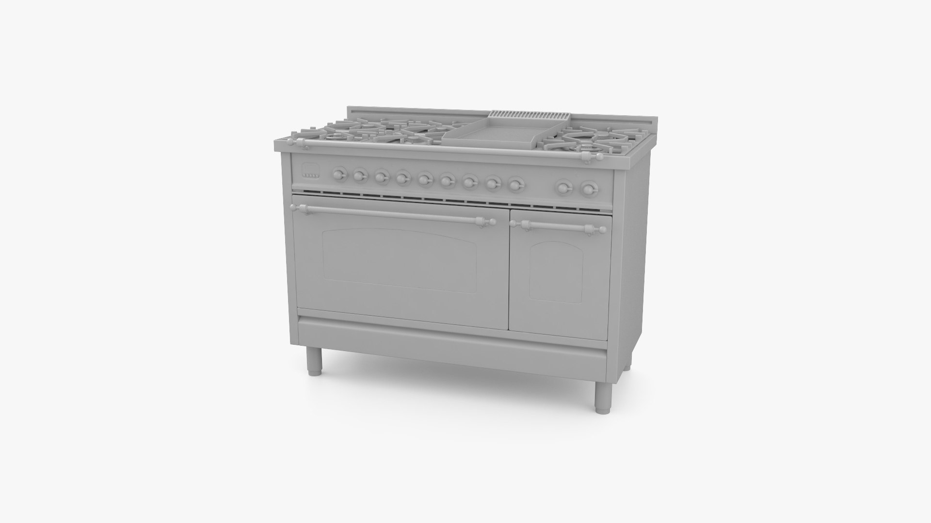 3D model Hallman Gas Range - TurboSquid 2077726