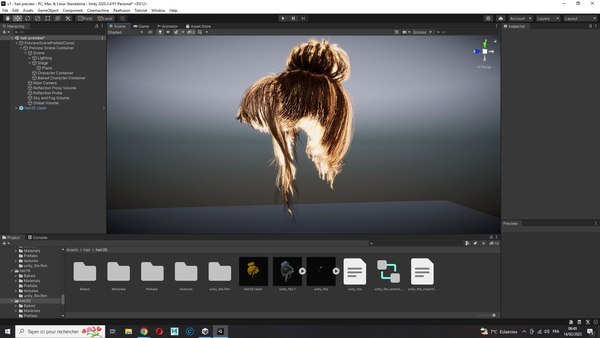 3D Realistic Female hair colorable - TurboSquid 2030107