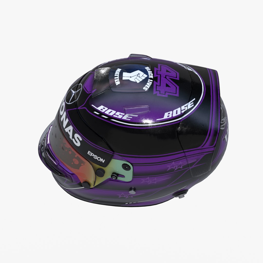 Hamilton 2020 Helmet Model - TurboSquid 1588037