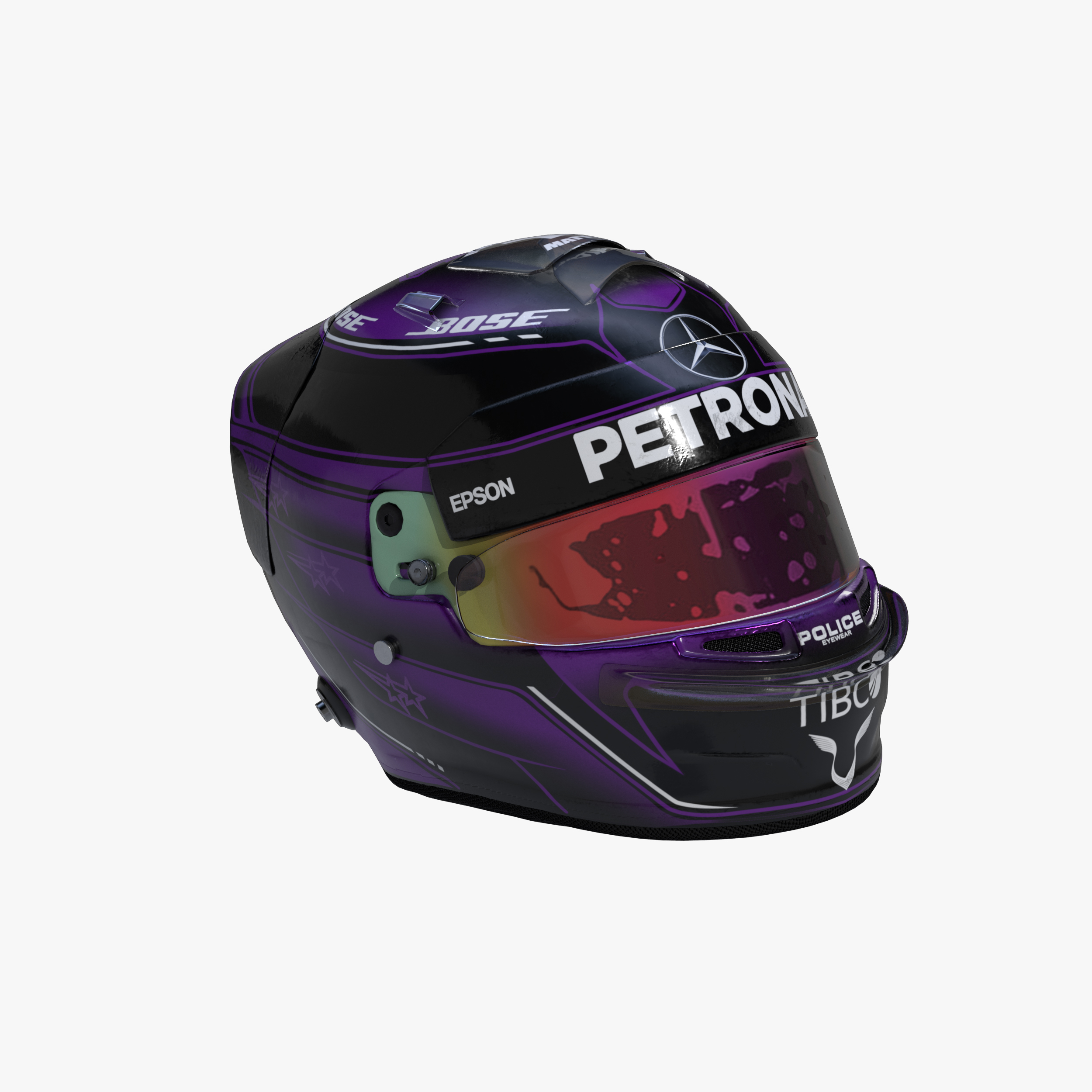 Hamilton 2020 helmet model - TurboSquid 1588037