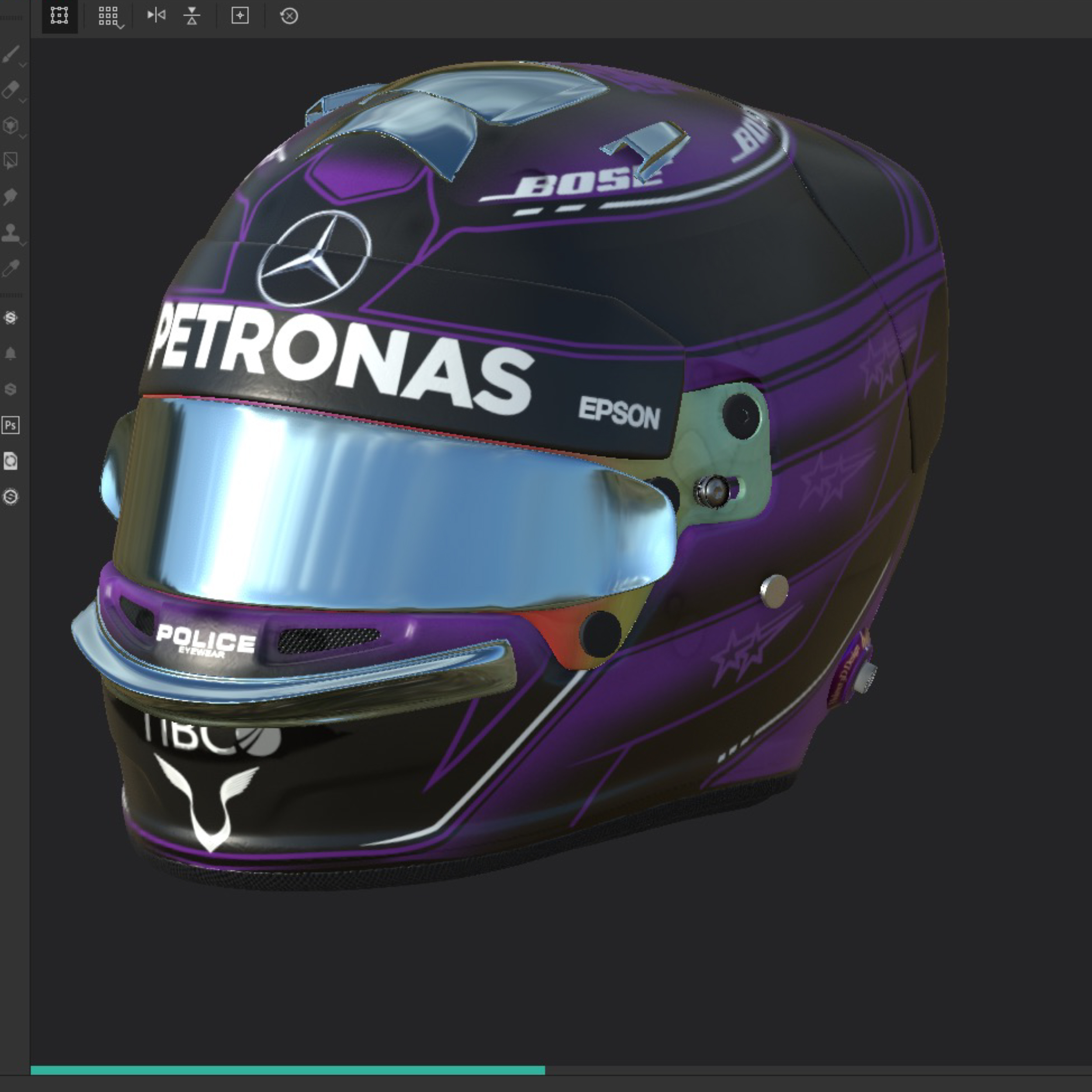 Hamilton 2020 helmet model - TurboSquid 1588037