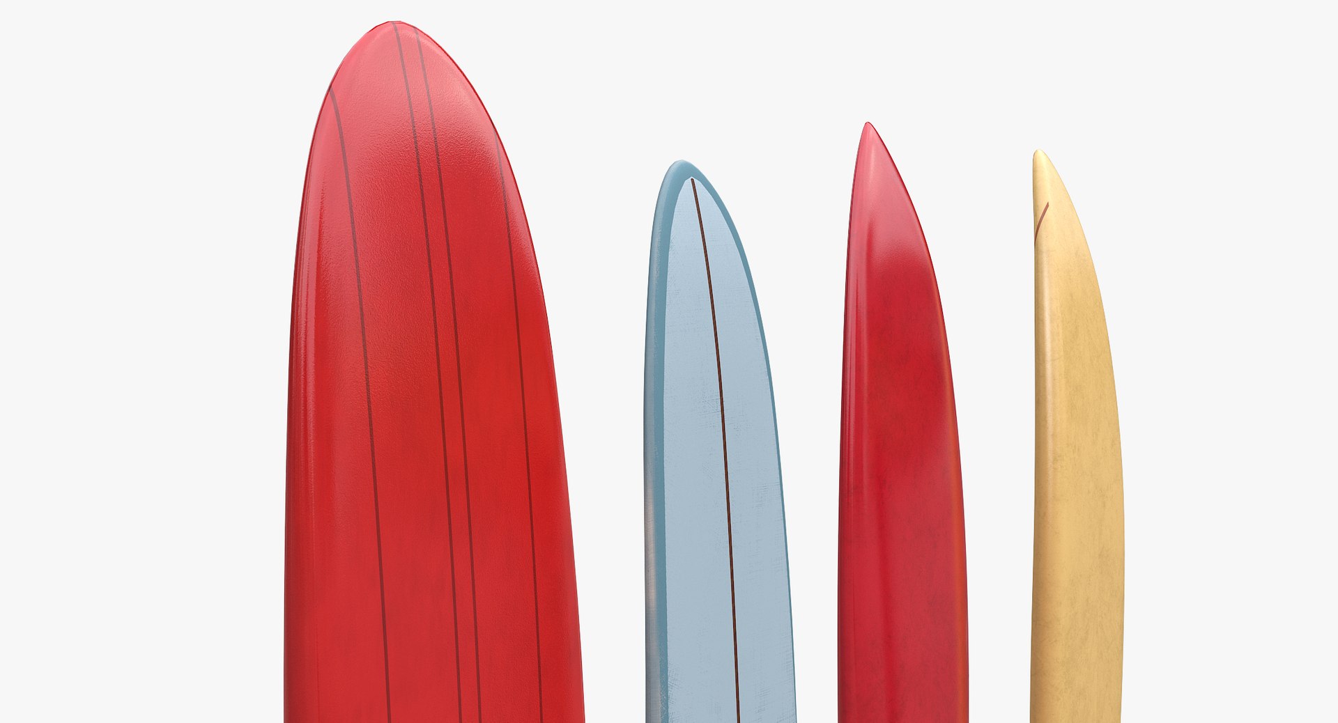 Retro Longboards Board 3D Model - TurboSquid 1324956