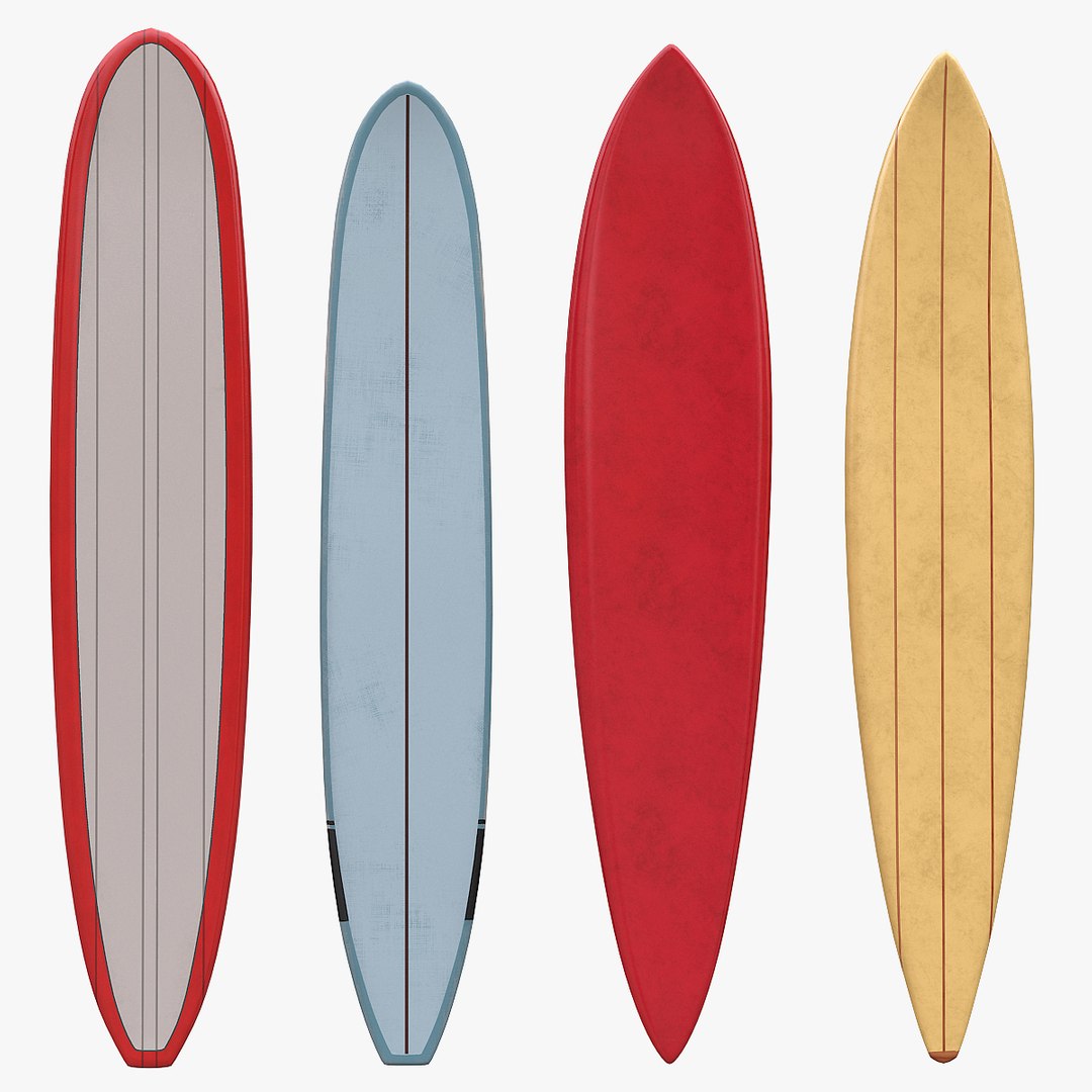 Retro Longboards Board 3D Model - TurboSquid 1324956