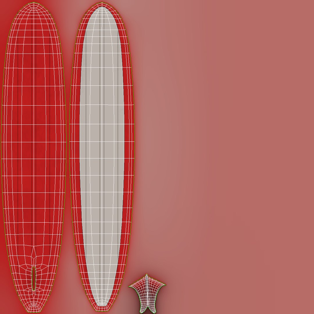 Retro Longboards Board 3D Model - TurboSquid 1324956