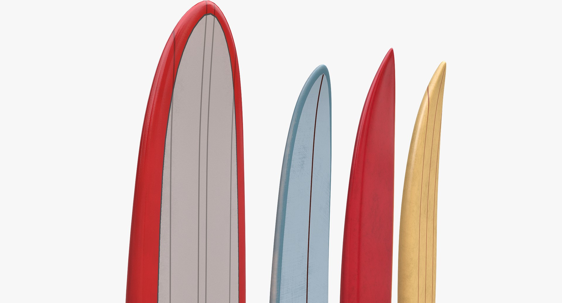 Retro Longboards Board 3D Model - TurboSquid 1324956