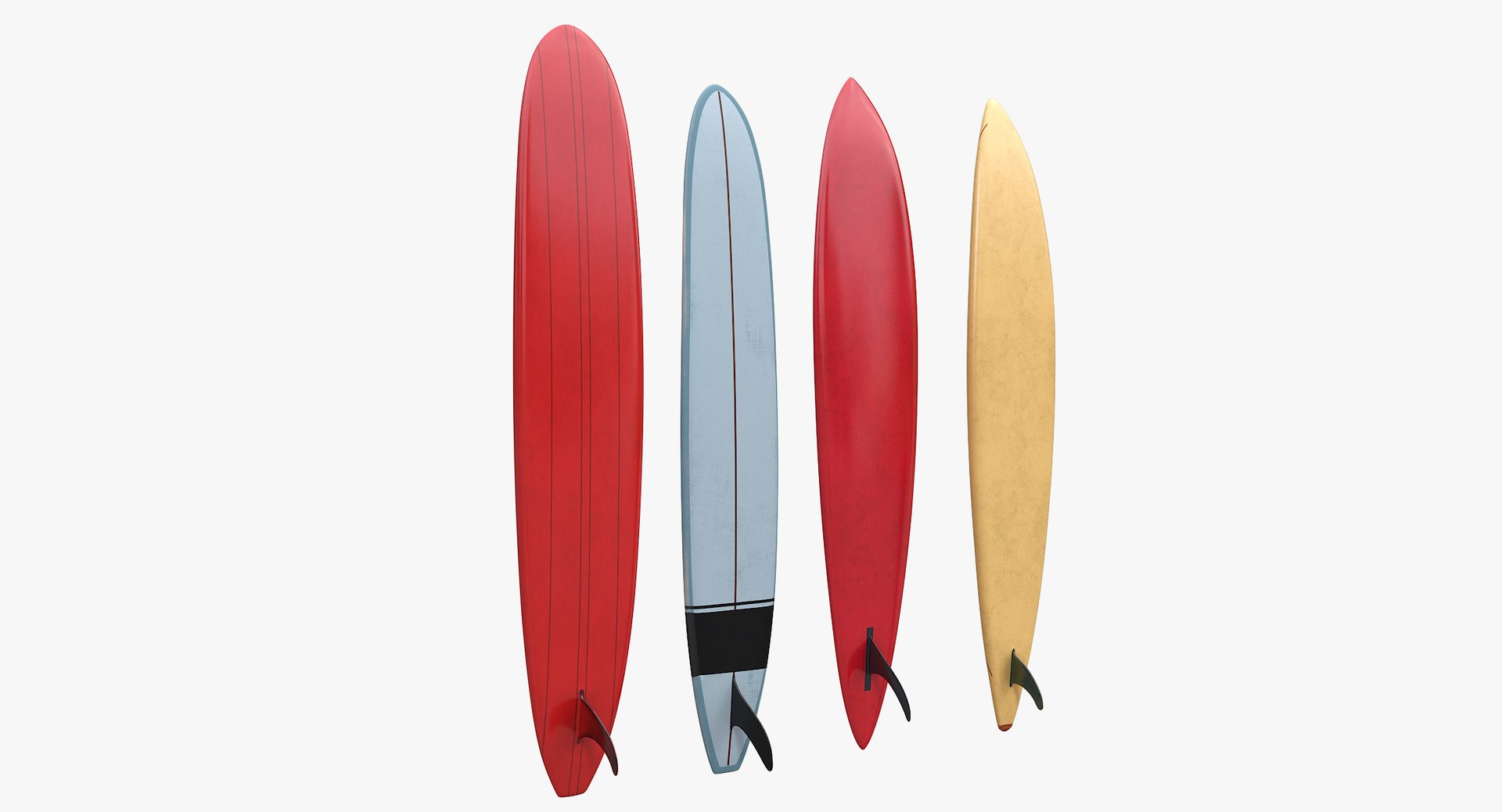 Retro Longboards Board 3D Model - TurboSquid 1324956