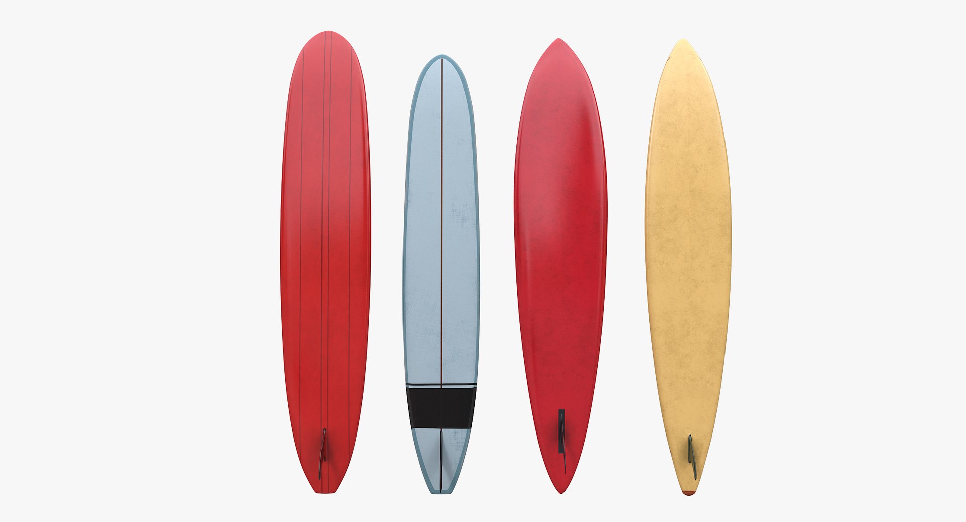 Retro Longboards Board 3D Model - TurboSquid 1324956