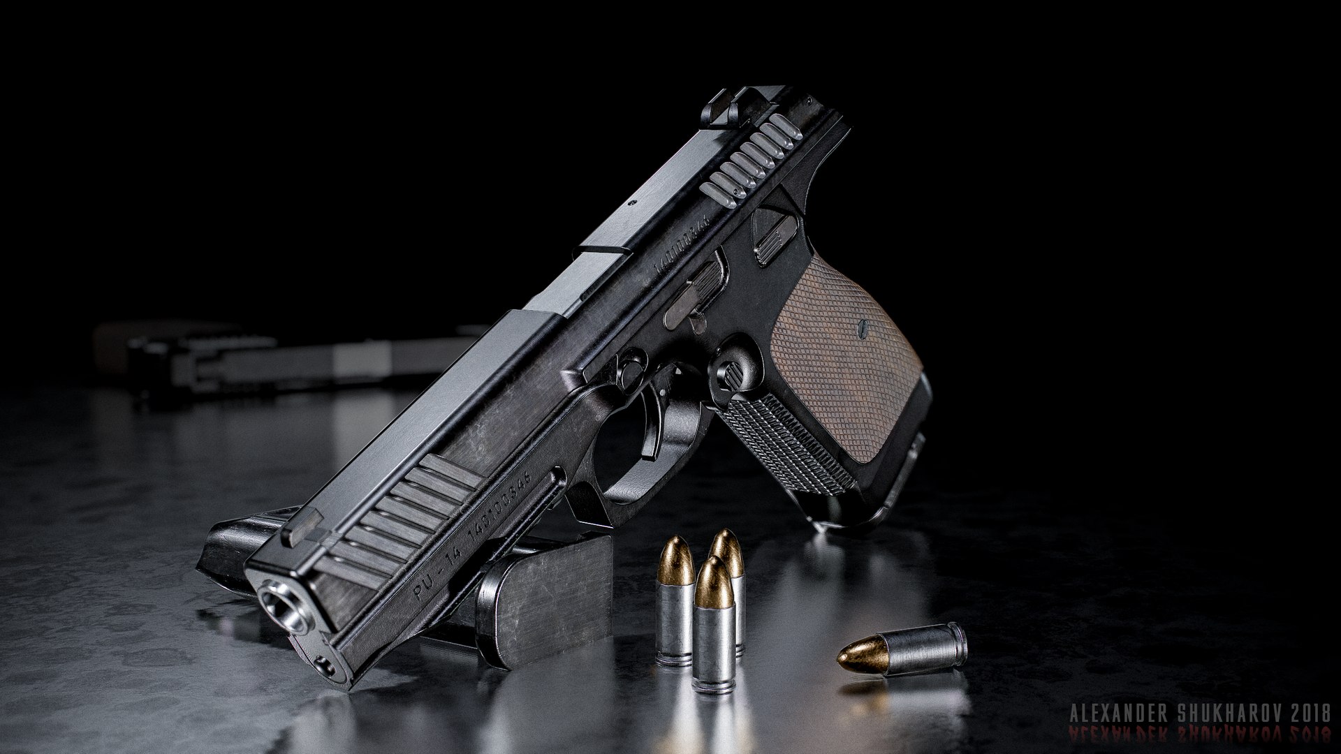 Pl-14 Pistol 8k 3D - TurboSquid 1277774