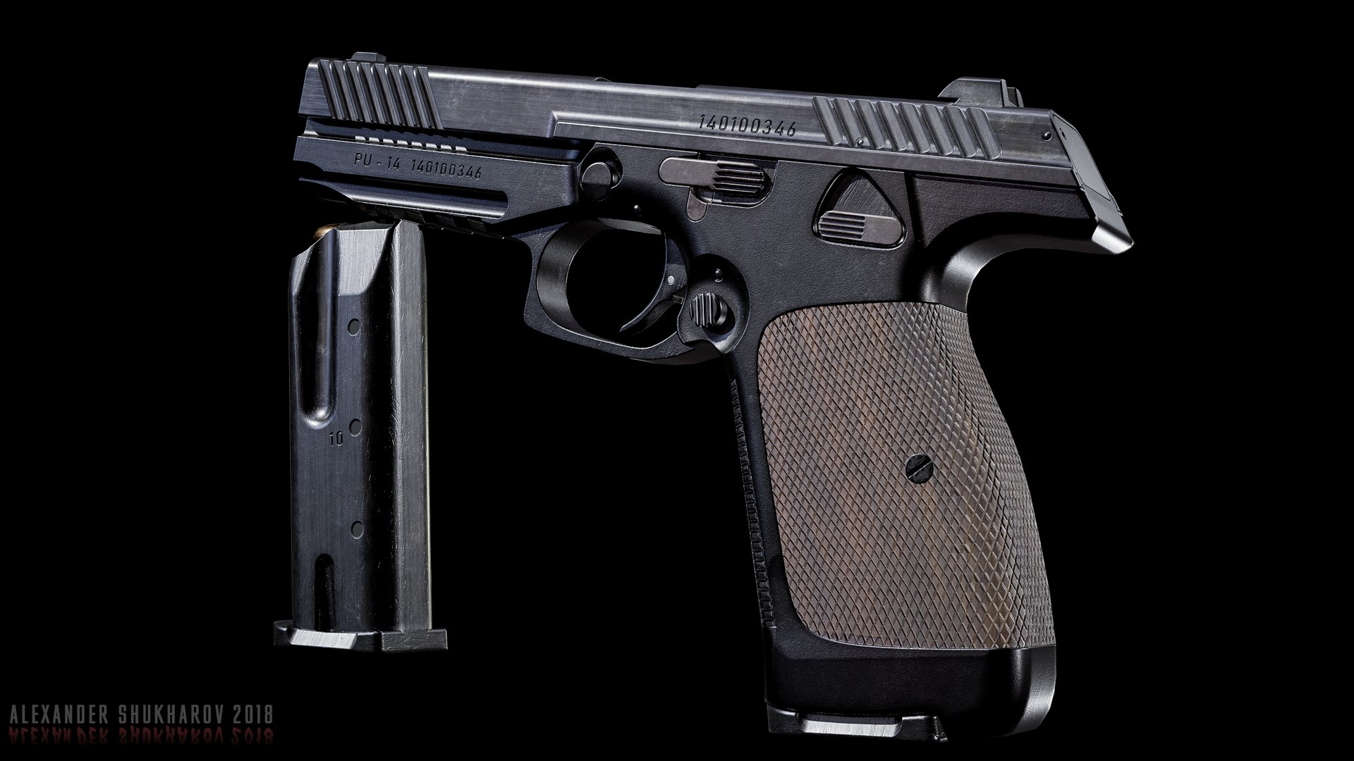 Pl-14 Pistol 8k 3D - TurboSquid 1277774