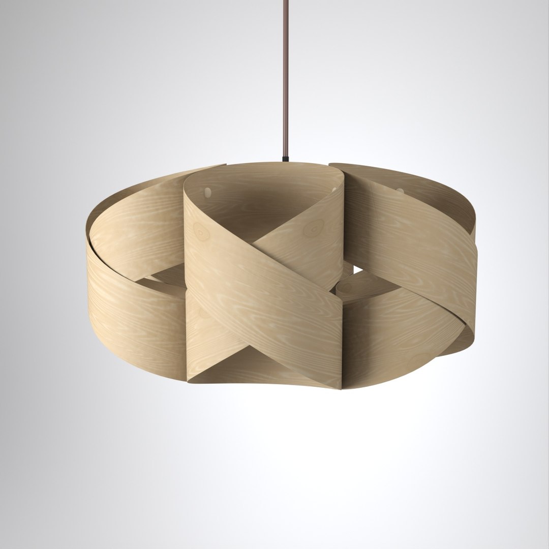 Wood Pendant Light 3D Model - TurboSquid 2120583