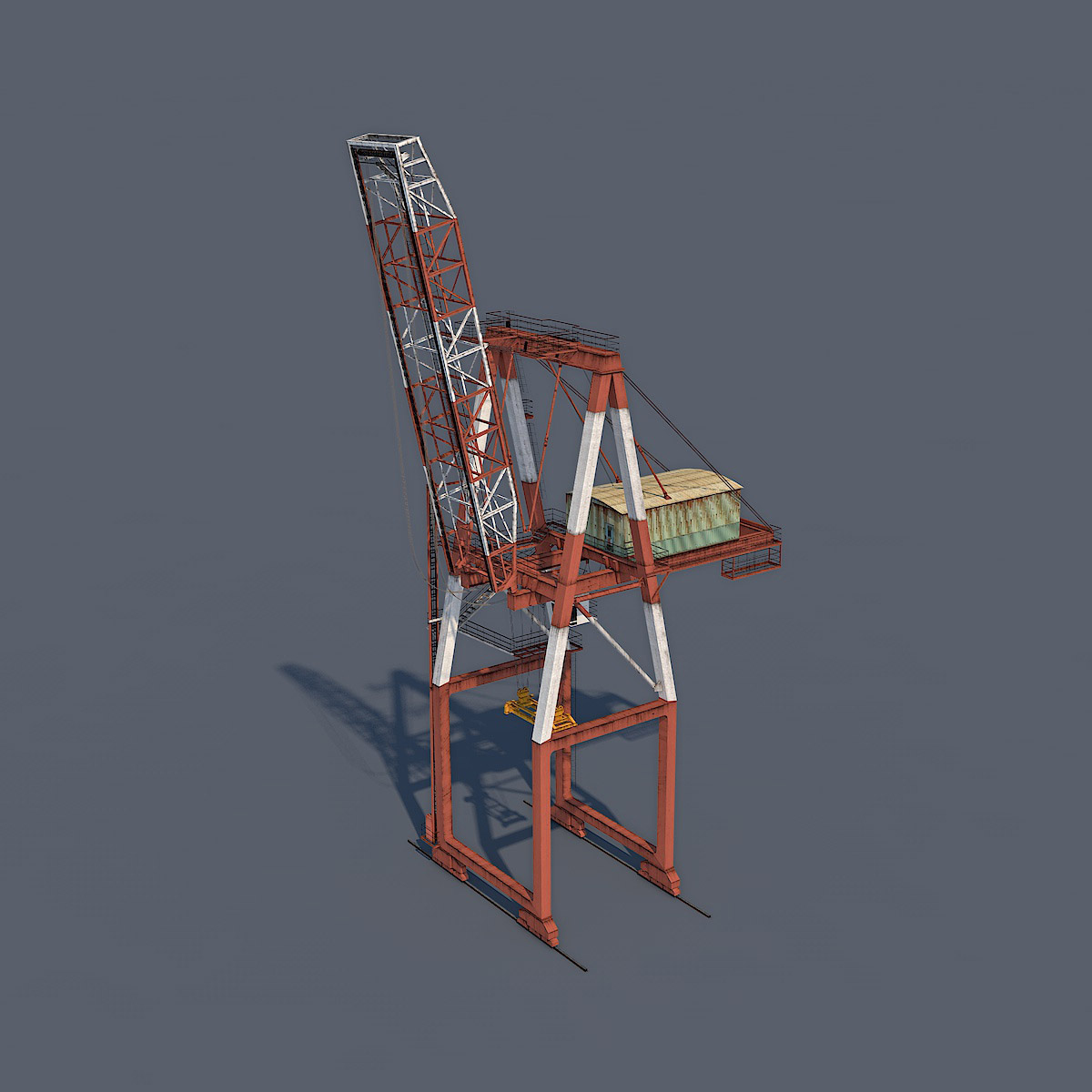 Port container crane 3D model - TurboSquid 1149189