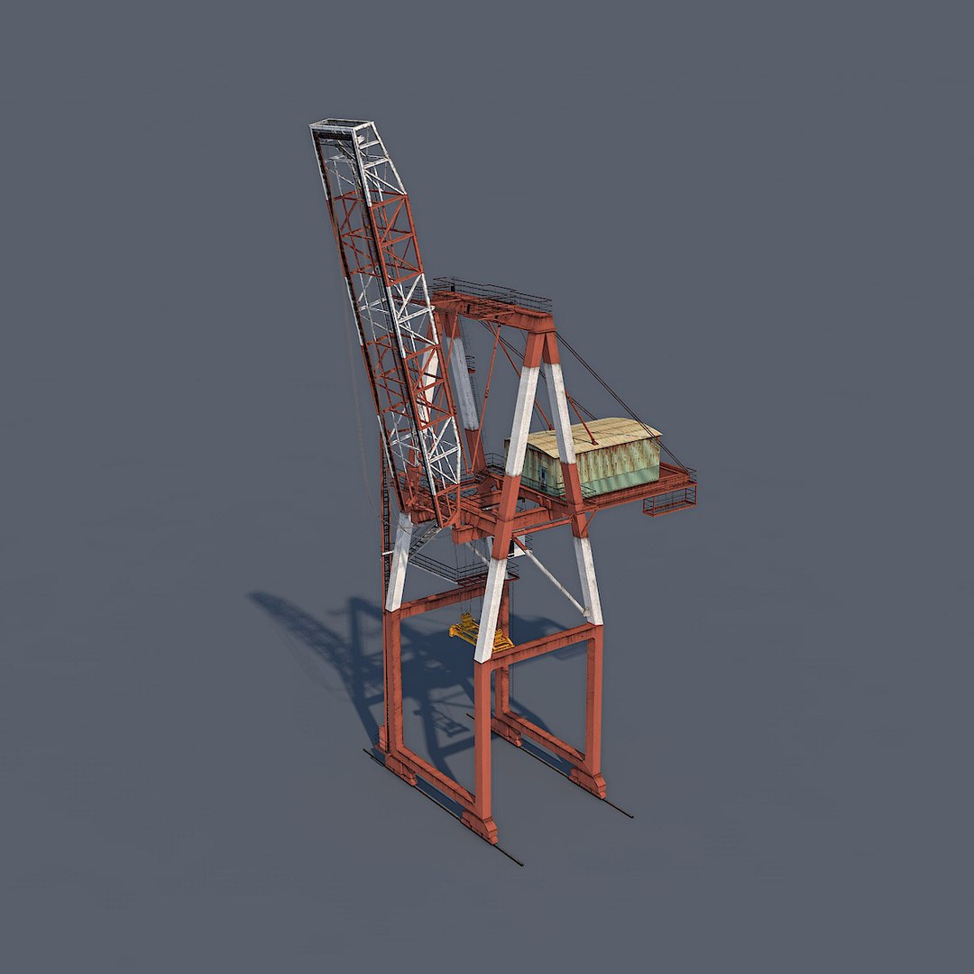 Port Container Crane 3D Model - TurboSquid 1149189