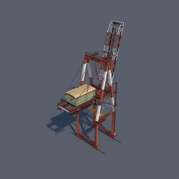 Port container crane 3D model - TurboSquid 1149189