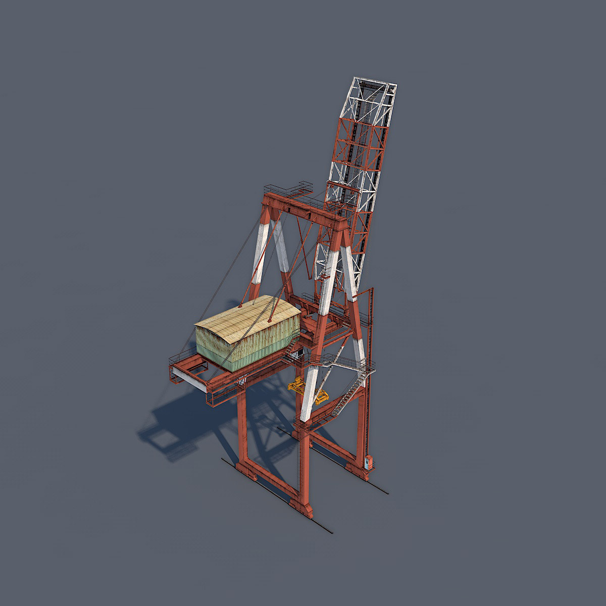Port container crane 3D model - TurboSquid 1149189