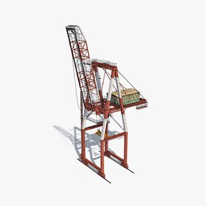 3d model dock crane