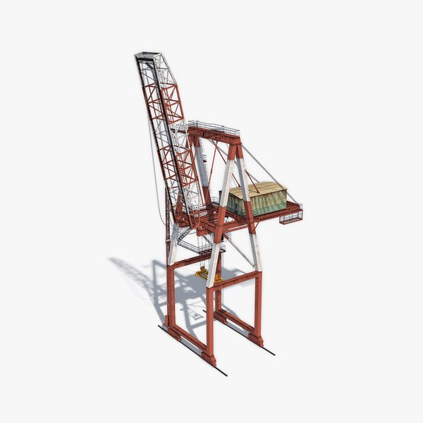 Port container crane 3D model - TurboSquid 1149189