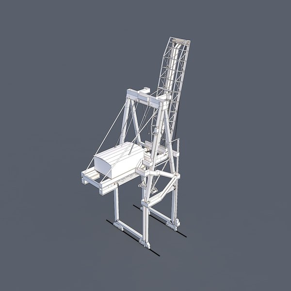 Port container crane 3D model - TurboSquid 1149189