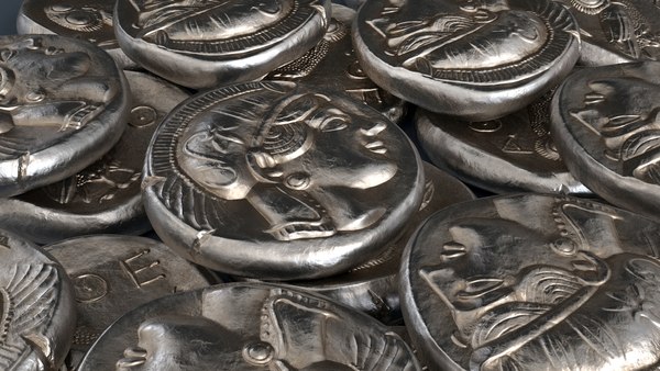 3D Silver Ancient Coins Collection 2 model - TurboSquid 1824205
