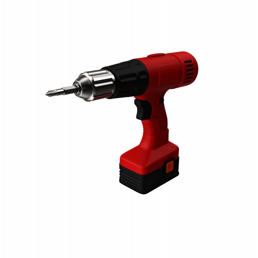 Cartoon Cordless Drill Model - TurboSquid 2313818