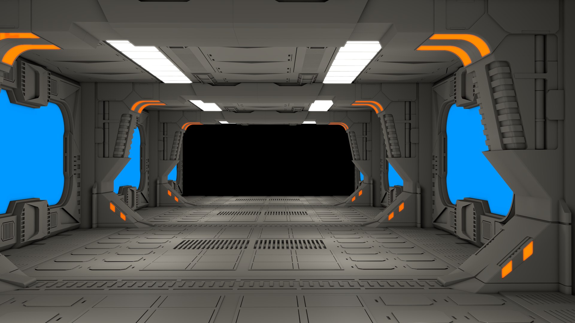 Sci Fi Corridor 3D Model - TurboSquid 1992557