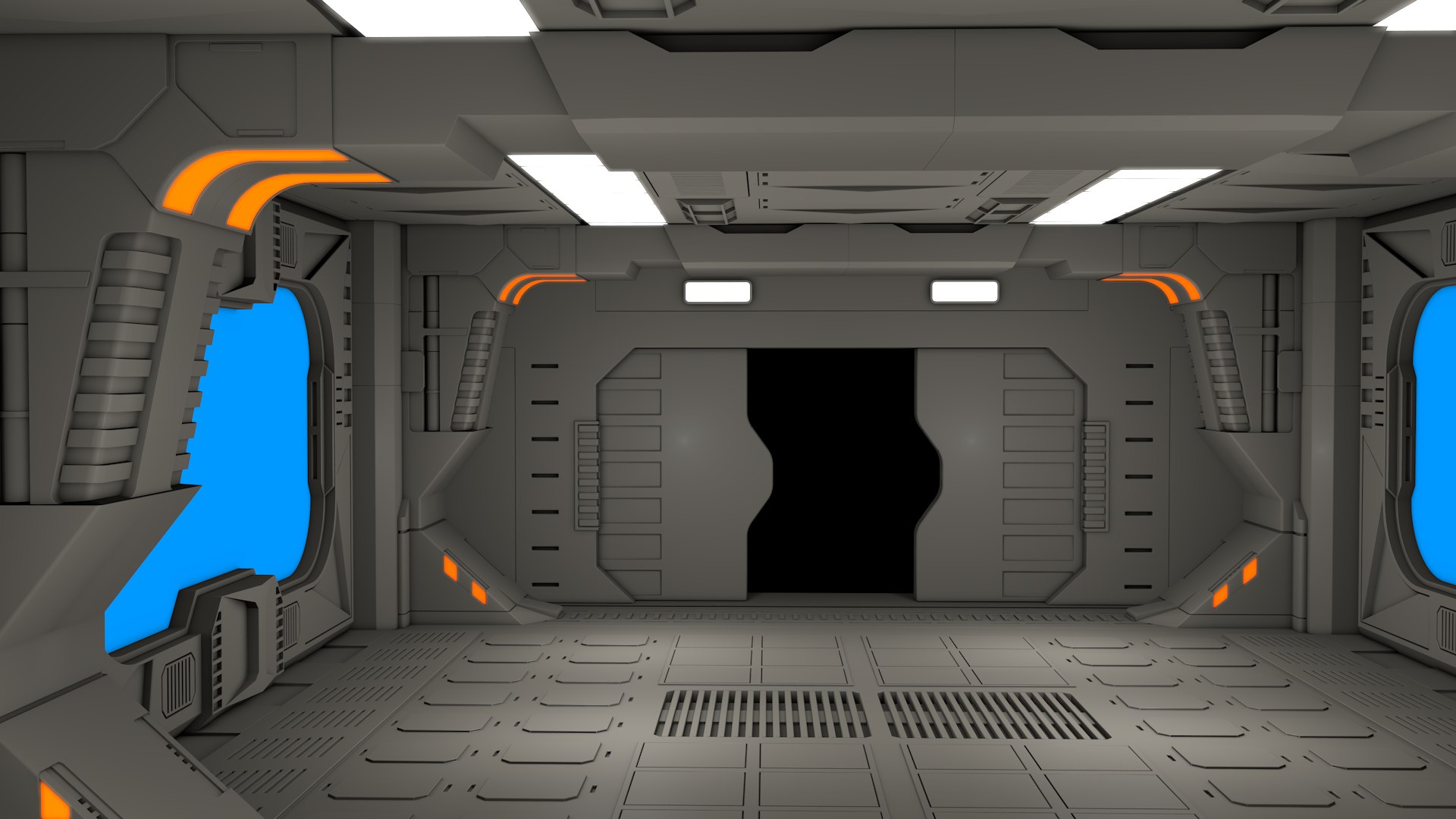 Sci Fi Corridor 3D Model - TurboSquid 1992557