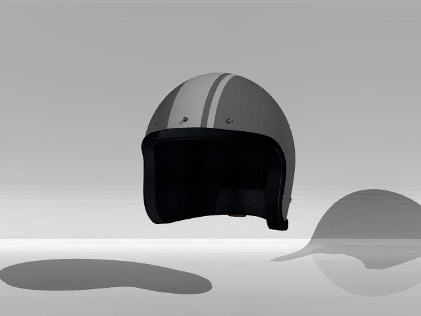 3d model open helmet