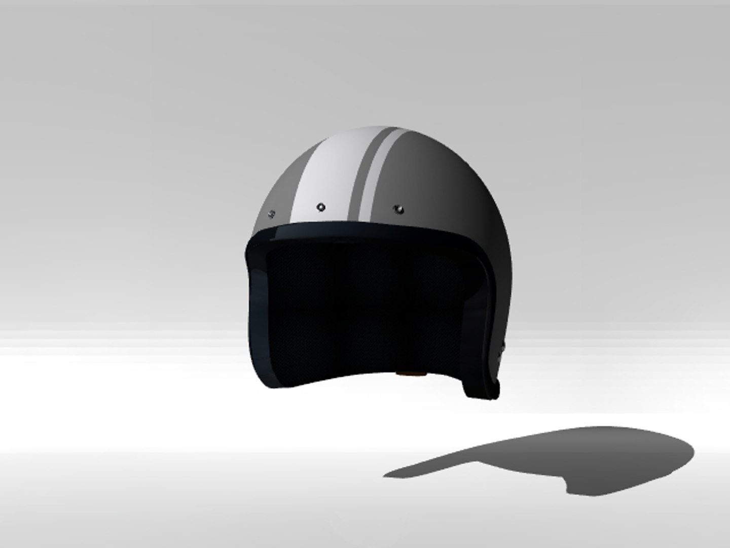 3d model open helmet