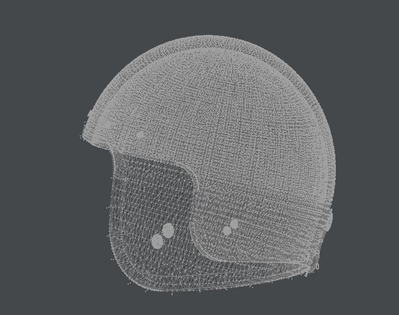 3d model open helmet