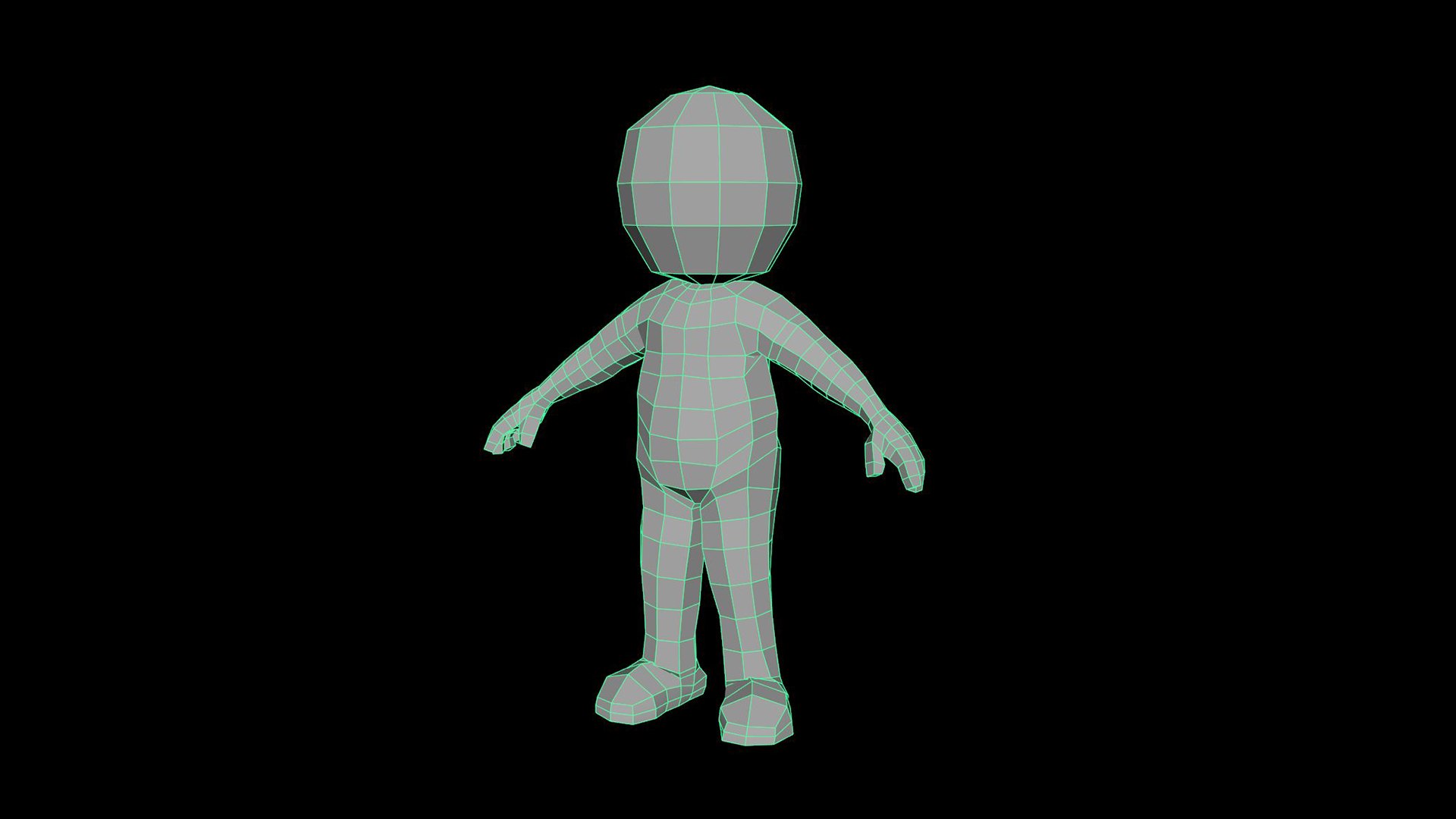 Low Poly Base Mesh Generic Character 3D - TurboSquid 1818013