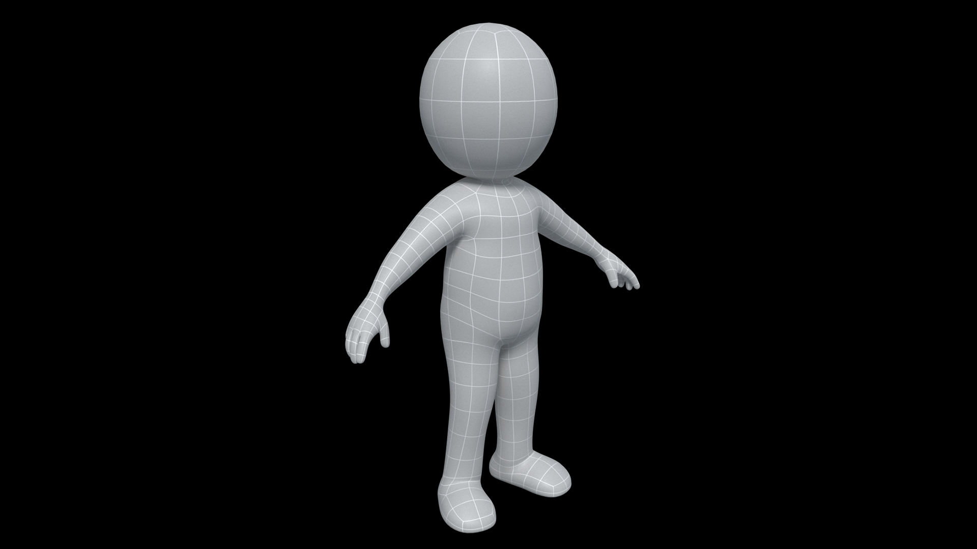 Low Poly Base Mesh Generic Character 3D - TurboSquid 1818013