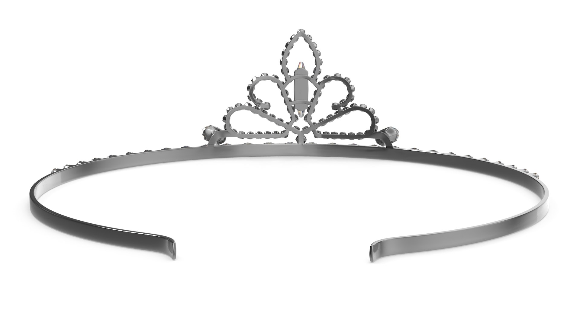 3D Model Jeweled Tiara Headband - TurboSquid 2284563