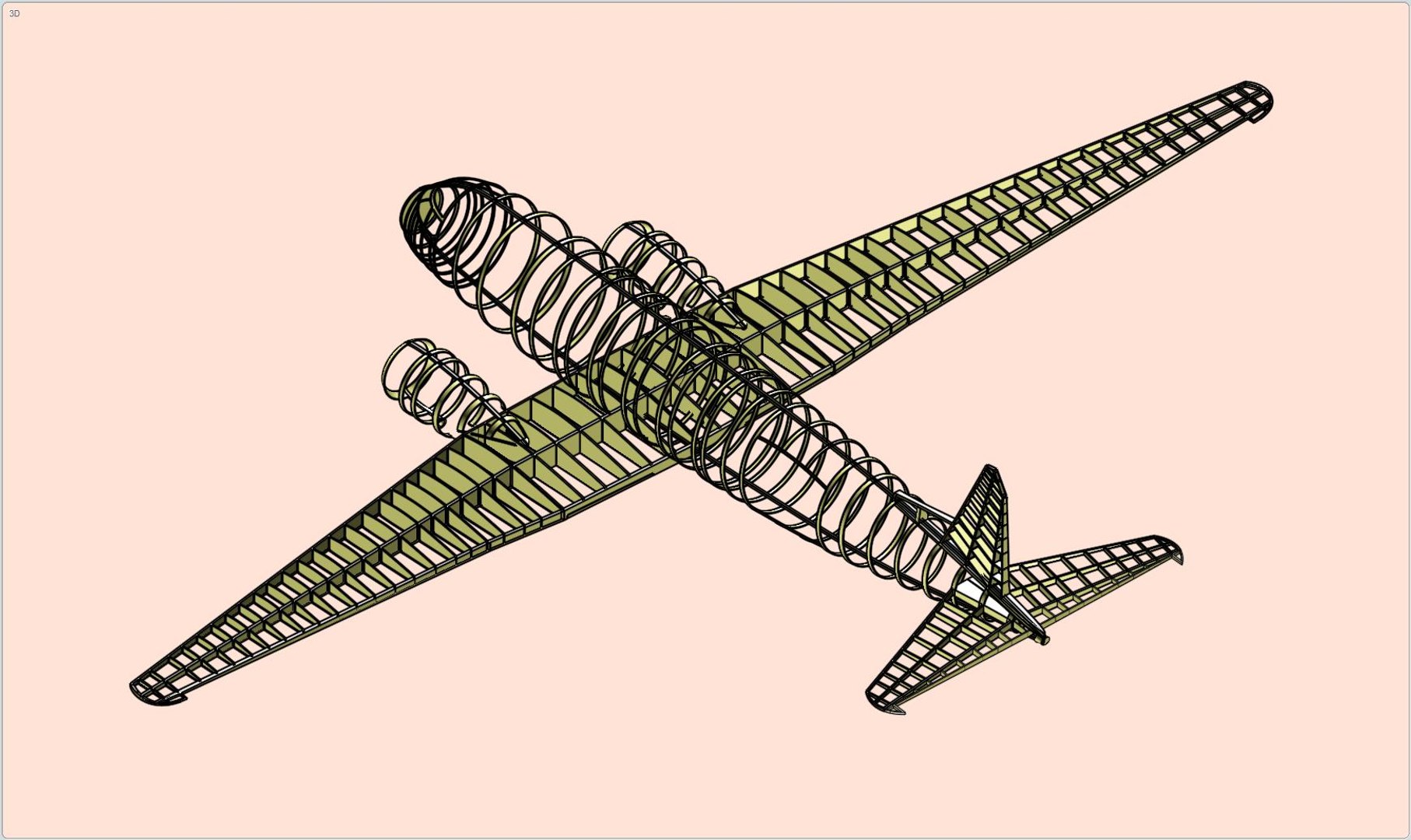 3d Douglas C-47 Transport Aircraft
