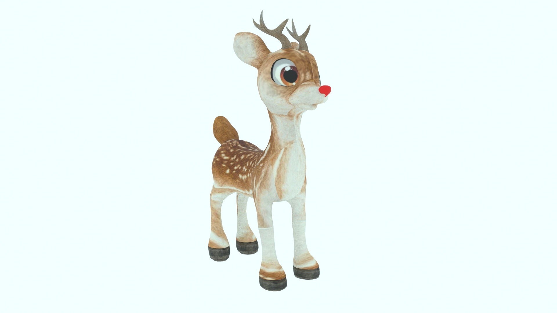 Rudolph Red Nose Reindeer 3D - TurboSquid 2319834