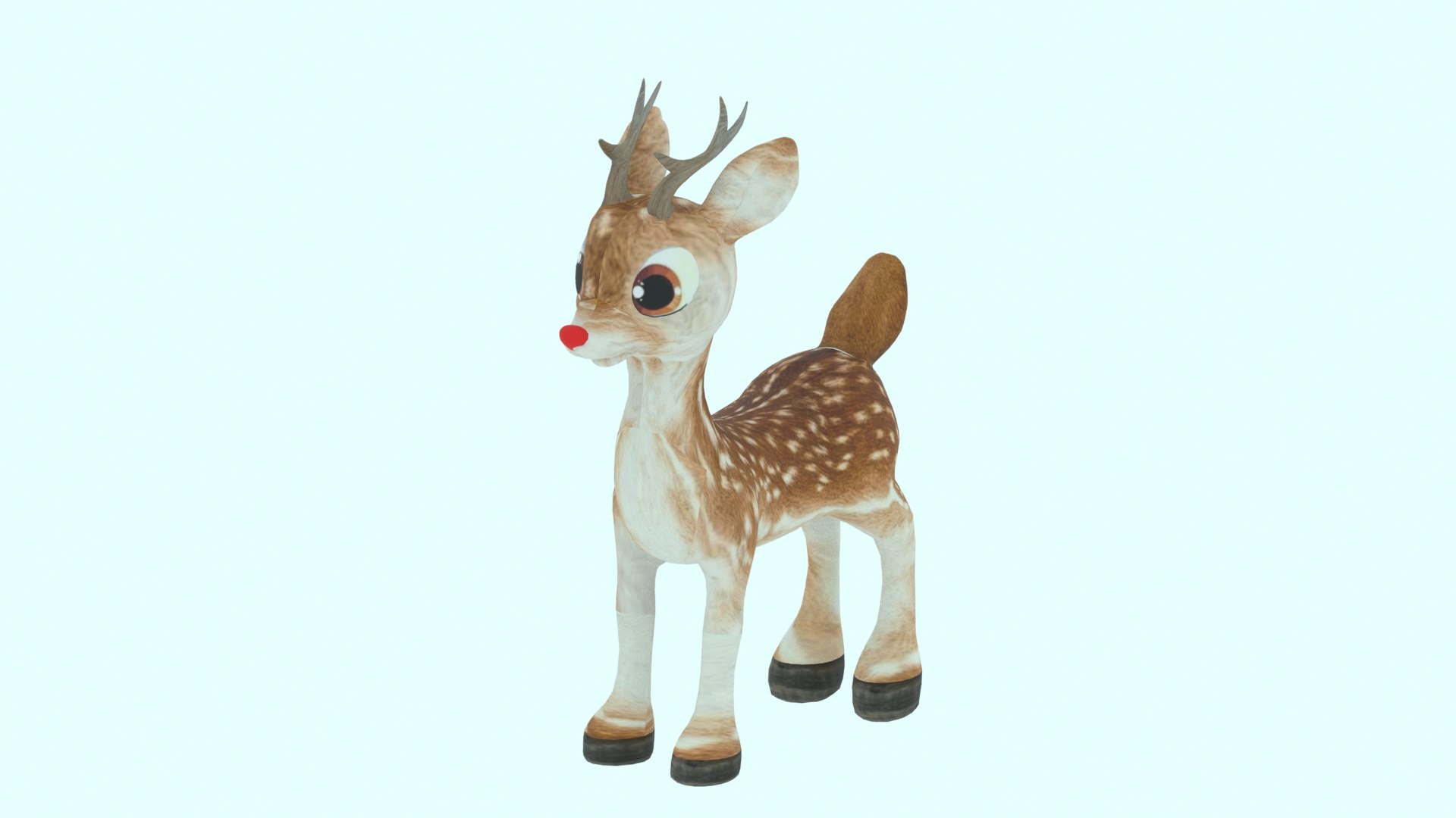 Rudolph Red Nose Reindeer 3D - TurboSquid 2319834